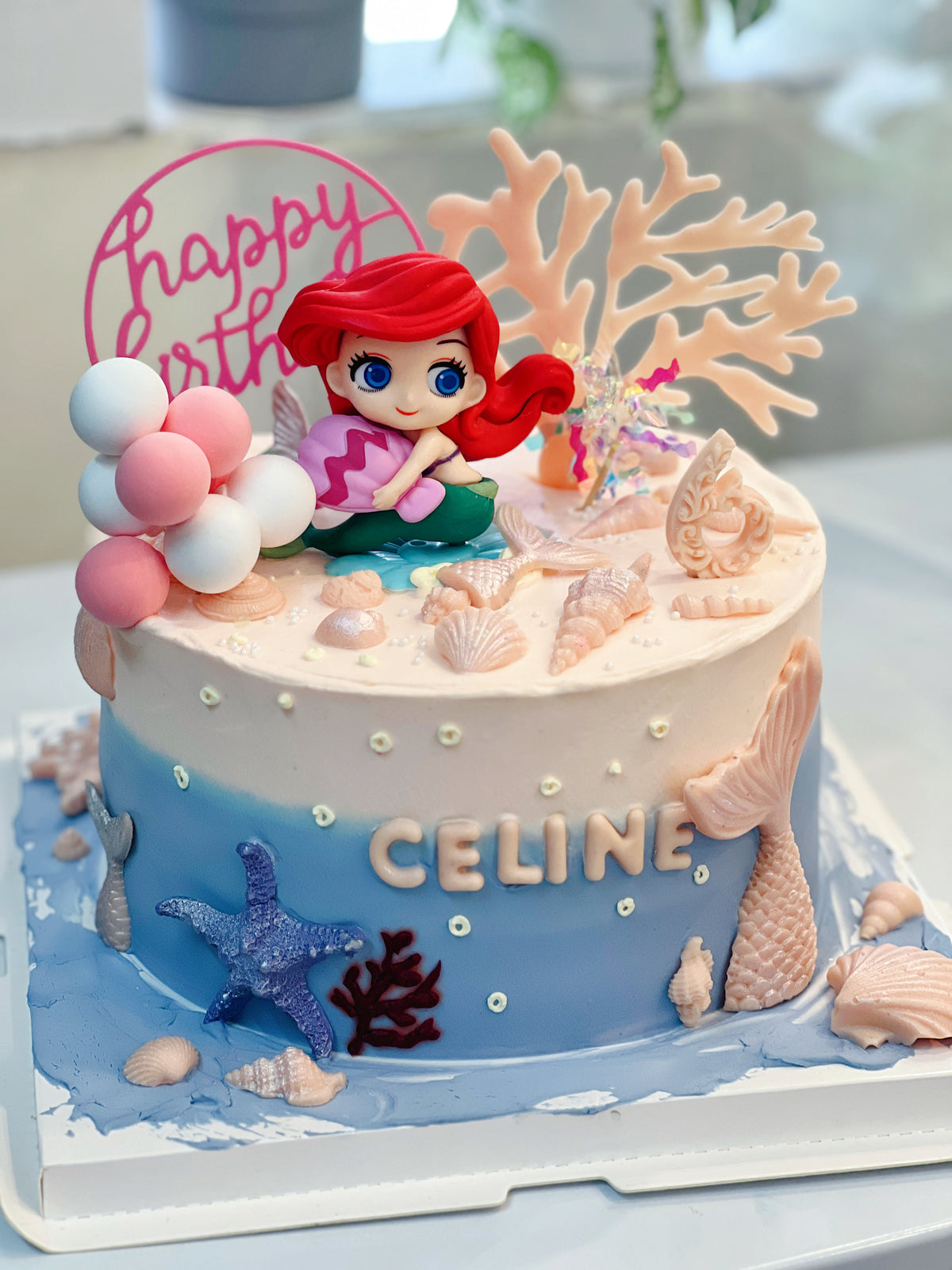 Ariel Little Mermaid Cake - Free Cake Delivery Sydney | Little Cake Box