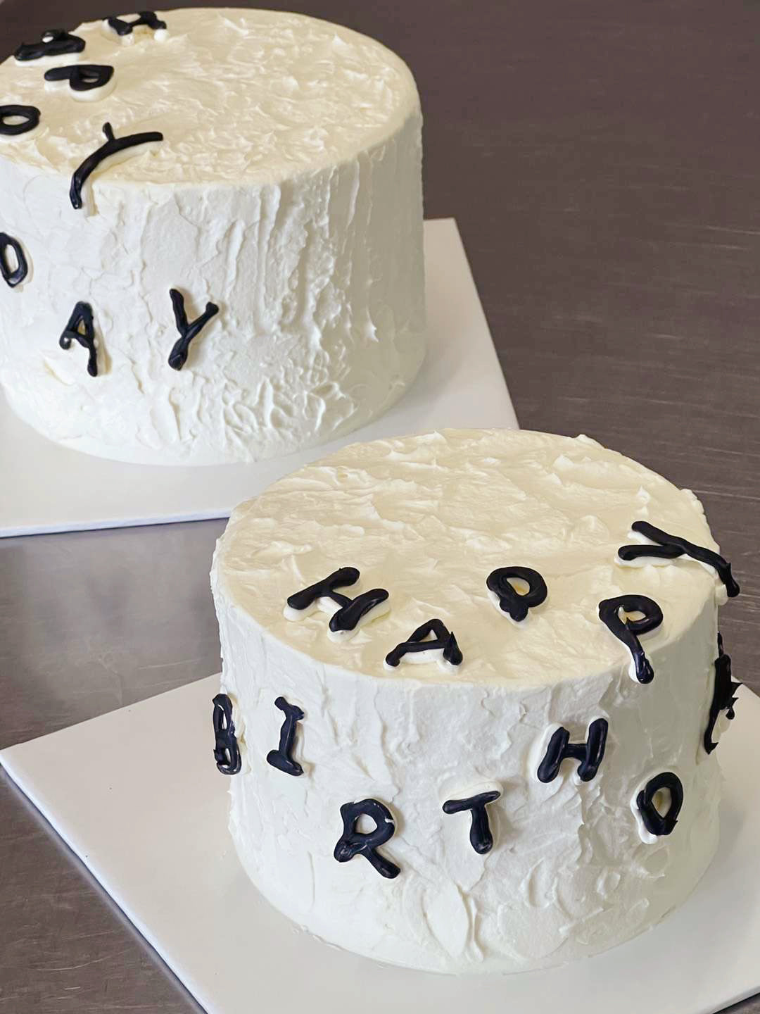 HBD 2 U Minimalism Letter Cake | Little Cake Box